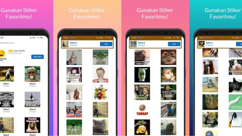 Aplikasi Stiker WA Lucu Ngakak yang Bikin Perut Keram Seharian