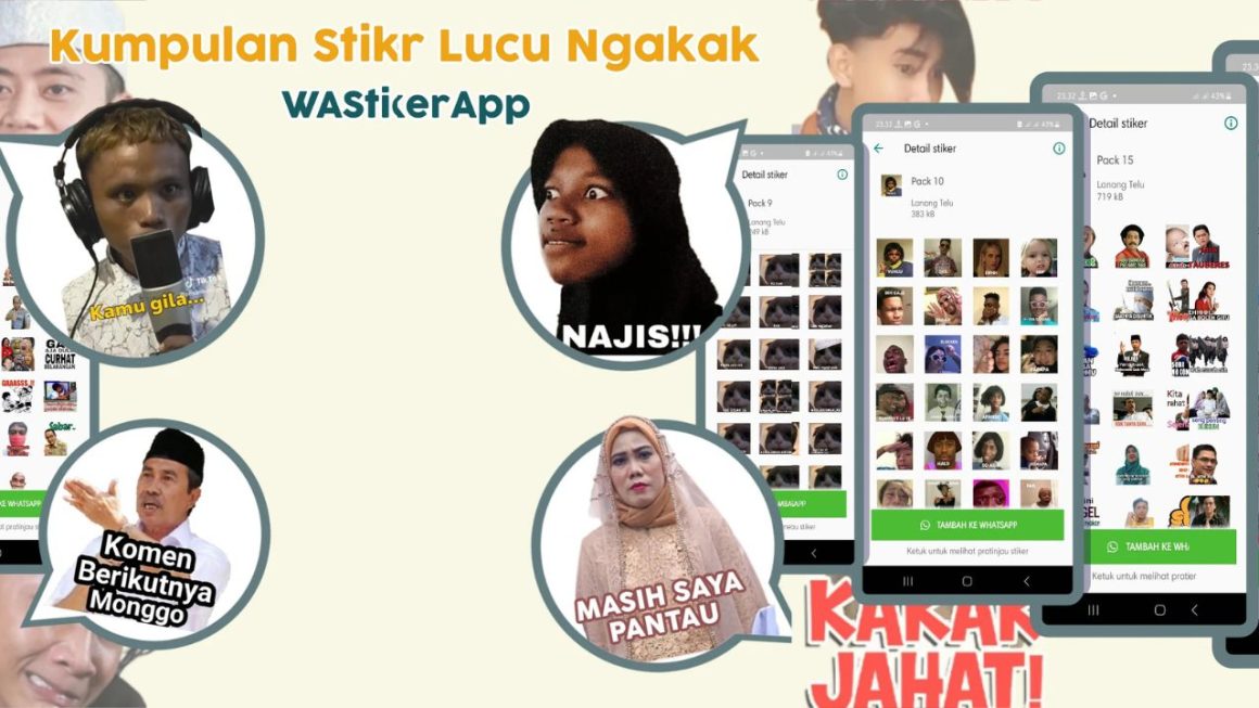 Aplikasi Stiker WA Lucu Ngakak yang Bikin Perut Keram Seharian